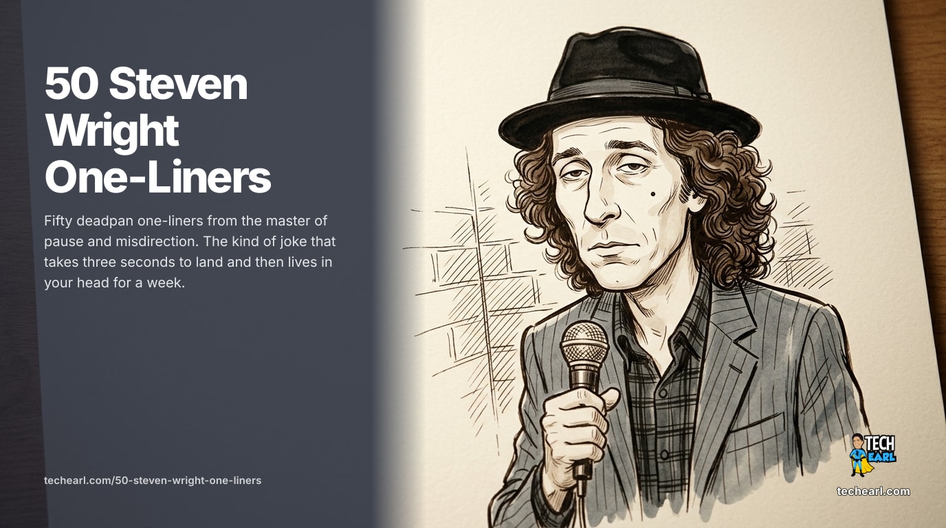 50 Steven Wright One-Liners: His Best Deadpan Jokes